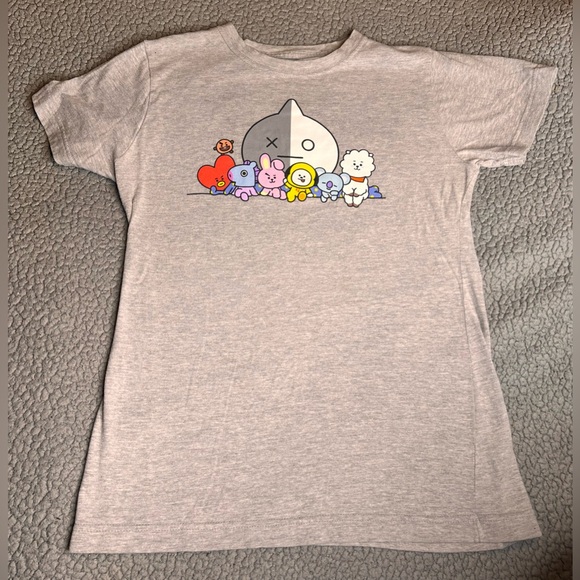 bt21 | Shirts & Tops | Bt2 Characters Korean Pop Bts T Shirt Boys Size ...